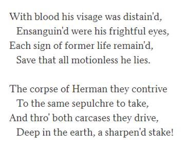Early Vampire Poetry – Romancing the Gothic